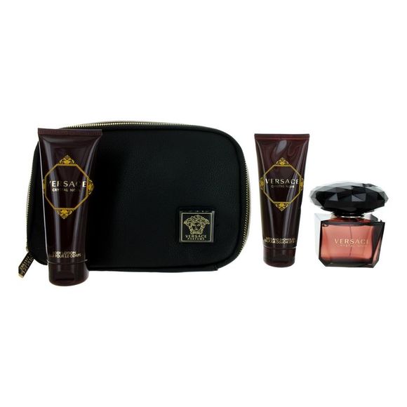 Versace | Other | Versace Crystal Noir By Versace 4 Piece Gift Set ...